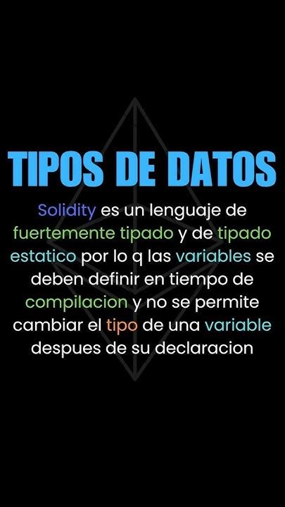 Tipos De Datos En Solidity Blockchain Programación Coding Tutorial