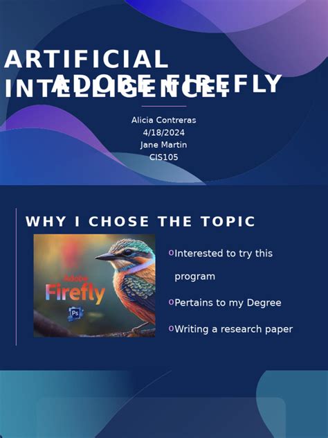 Acontreras Firefly Presentation Pdf Artificial Intelligence