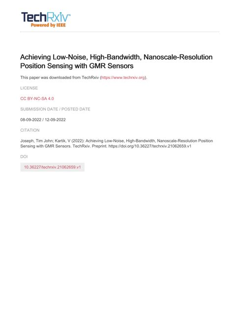 pdf achieving low noise high bandwidth nanoscale resolution