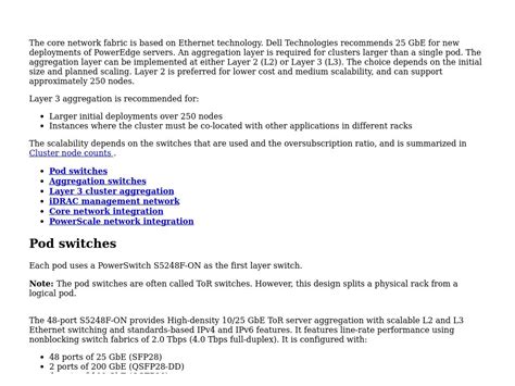 Network Fabric Design Guide—data Management With Cloudera Data Platform On Amd Powered Dell