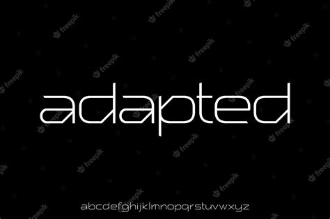 Premium Vector Modern Futuristic Lowercase Display Font Vector