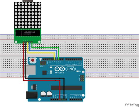 max7219 led matrix schematic