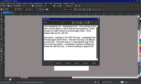 edit text box small text coreldraw x8 coreldraw graphics suite