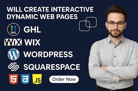 Create And Integrate Custom Dynamic Web Pages For Squarespace Wordpress Ghl Wix By Wahabking333