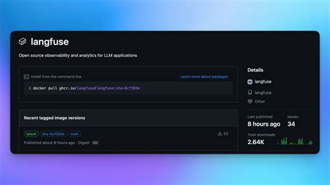 🐳 Prebuilt Docker Images Langfuse