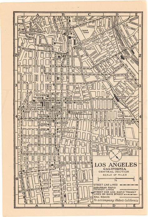 Los Angeles California 1925 City Center Wardmaps Llc