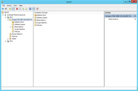 Настройка Dhcp для разных Vlan Windows Server