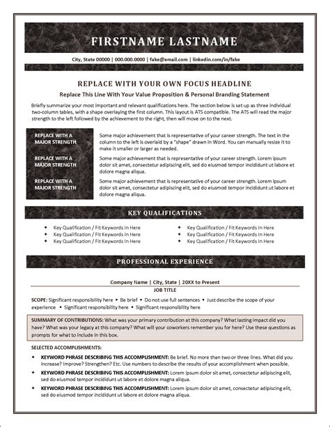 Classic Resume Format Job Winning Cv Templates 2025 Free Uk Format