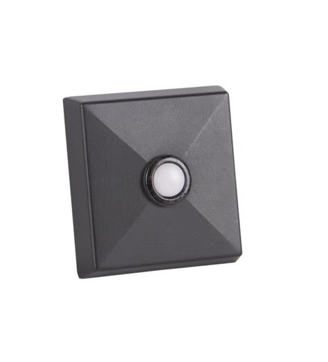 Surface Mount Led Lighted Push Button In Black 902gdce Chateau Lighting
