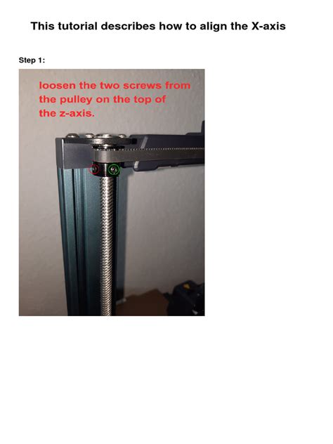 X Axis Align Tutorial Pdf