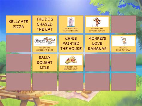 Passive Voice Matching Pairs