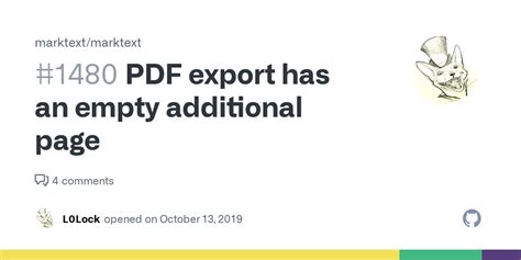 pdf export has an empty additional page · issue 1480 · marktext
