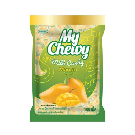 Prairie Chewy Milk Candy Mango Flavour [360g] Tropical Sweet Treats Choco More Choco More