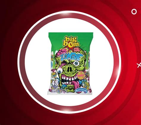 آبنبات زامبی 48 عددی بیگ بوم Big Bom اصل کلمبیا شورشیرین