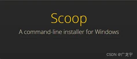Windows包管理器scoop安装与常用命令使用教程 开发者社区 阿里云