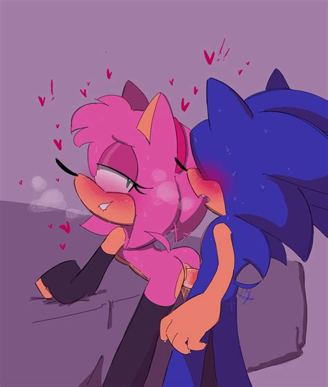 Rule 34 2toastyyy Amy Rose Ass Blush Elbow Gloves Female Furry Heavy Breathing Looking Back