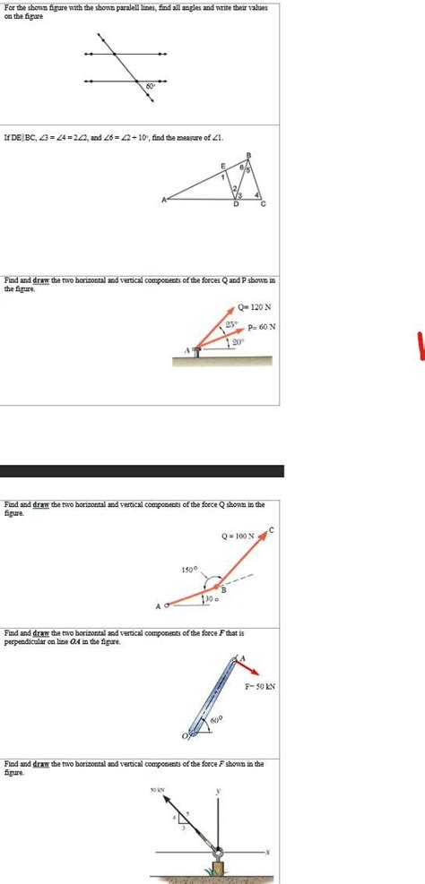 Solved For The Shown Figure With The Shown Paralell Lines Chegg