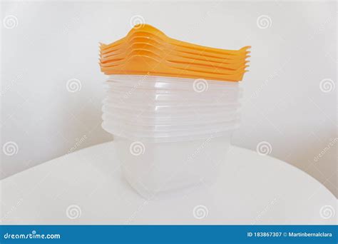 Tupperware Isolated On White Background Stock Image Image Of Disposable Clean 183867307