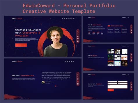 Edwincoward Personal Portfolio Bootstrap5 Htmlcss And Figma
