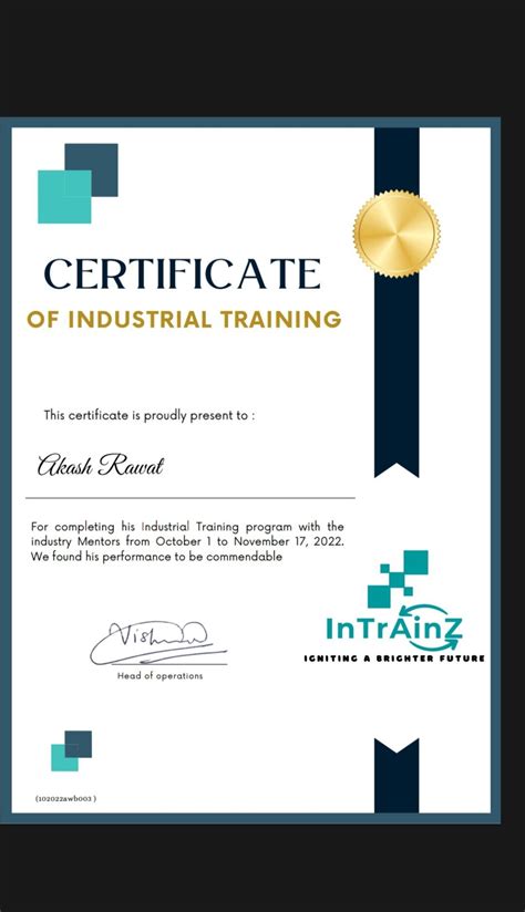 Akash Rawat On Linkedin Internship In Web Development Industrial Training Certificate