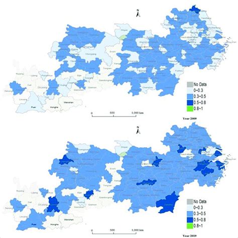 Local Spatial Correlation Diagram Of Coupling Degree Between The Usfd