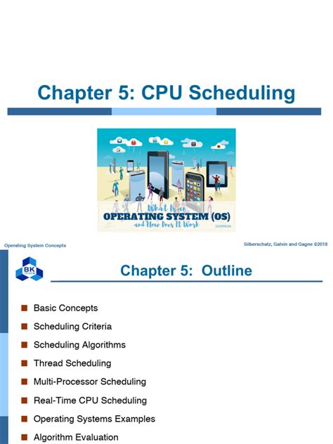 chapter 5 cpu scheduling silberschatz galvin and gagne ©2018