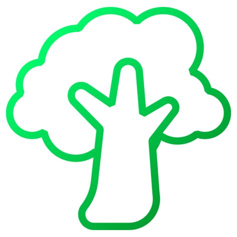 Tree Generic Gradient Outline Icon Tree Generic Gradient Outline Icon