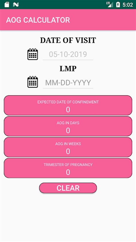 age of gestation calculator apk для android — Скачать