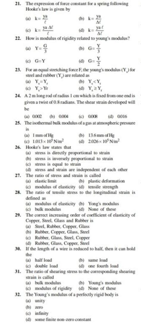 How Is Modulus Of Rigidity Related To Youngs Modulus Filo