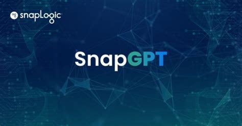 Snapgpt Snaplogic Generative Ai Launch Data Integration