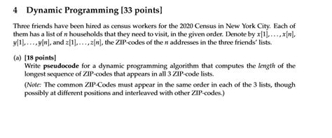 solved 4 dynamic programming 33 points] three friends have