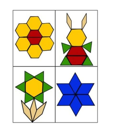 Pin By Nancy Mamdouh On Pattern Blocks Pattern Blocks Activities