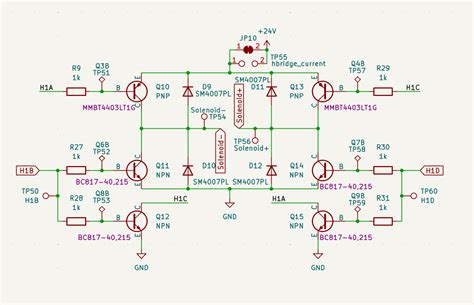 microcontroller h bridge with two logic level gpios drawing high