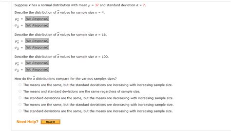 Solved Please Answer All Questions Suppose X ﻿has A Normal