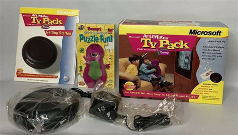 Vintage Microsoft Actimates Tv Pack Vhs Interactive Barney Set 1997 Microsoft Barney Antigua