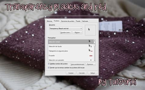 Cursor Transparency Blaack And Red By TutosPixi On DeviantArt