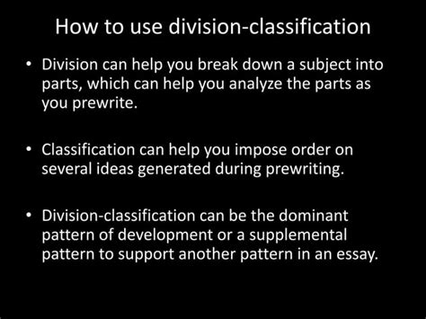 What Is Division Classification Pptx