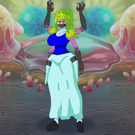 Rule 34 1girls 3 Claws 3 Fingers 4 Arms Arms Up Artist Upload Bangs Bemeebeth Big Blue Bubble