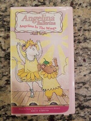 Angelina Ballerina In The Wings Vhs Clam Shell Tested Vg Free S H Ebay