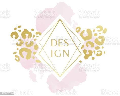 Abstracr 아트 벡터 일러스트 수채화 배경과 텍스트 및 표범 패턴에 대한 프레임 페인트 페인트 배너 판매 프로모션 특별