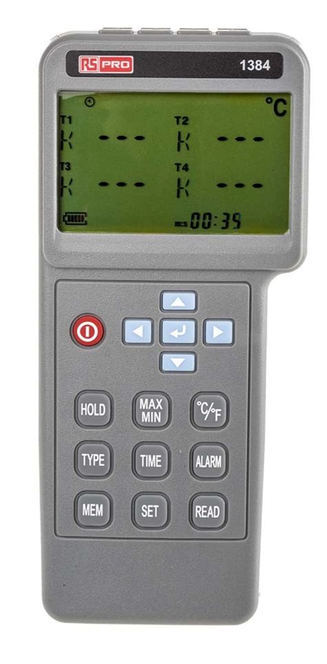 RS PRO RS PRO Temperature Data Logger USB Battery Powered RS Calibration RS