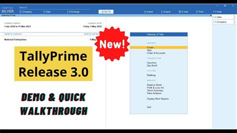 TallyPrime Release 3 0 New Update Demo Features YouTube