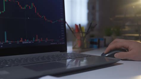 Making Stock Market Analysis From Laptop Browsing The Charts Man