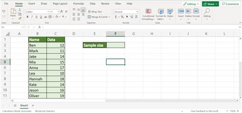 How To Calculate Sample Size In Excel Sheetaki