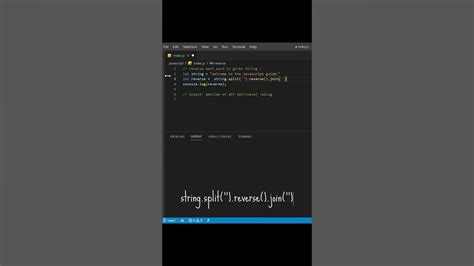 😱🤗the Crazy Trick That Reverses Any String Javascript Programming