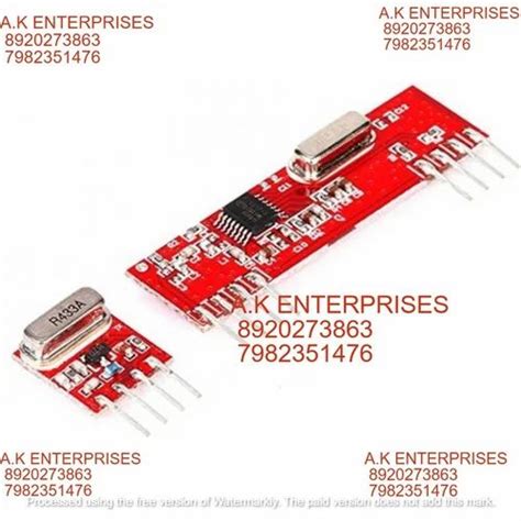 433mhz Rf Transmitter Receiver Wireless Module 50 Hz Wall Mount At