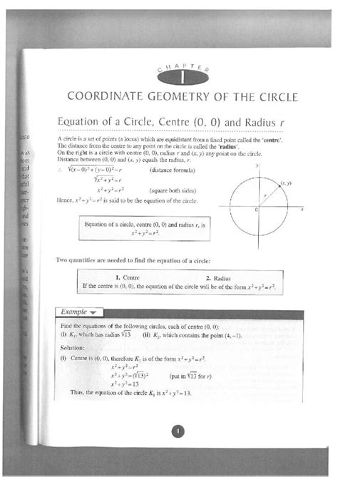 Pdf Coordinate Geometry Of The Circle 1 Dokumen Tips