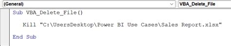 VBA Delete File In Excel Examples Kill Method How To Delete