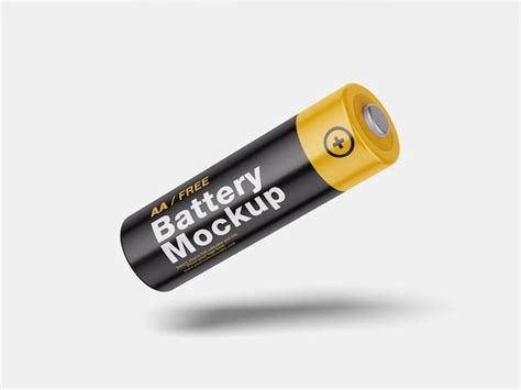 Premium Psd Battery Mockup Smart Object Full Editable File