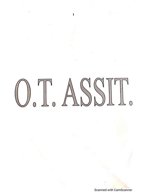 Otassistant Syllabus Pdf